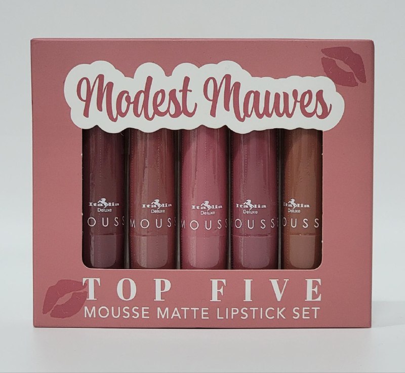 BRILLO LABIAL EN SET DE LAPICES LABIALES MATTE ITALIA DELUX MODEST MAU