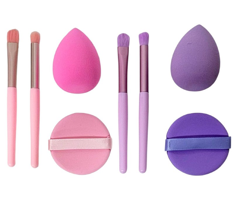 ESPONJAS PARA MAQUILLAJE EN SET DE 4 PIEZAS, ESPONJAS Y BROCHAS PARA M