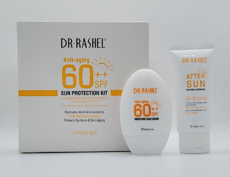 KIT DE PROTECTOR SOLAR ANTIENVEJECIMIENTO 60SPF PARA CURPO Y ROSTRO DR