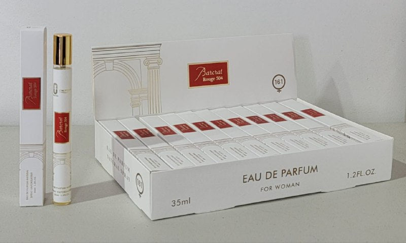 MINI PERFUME EN TUBO PARA DAMA BARCRAT ROUGE 504 EDP 35ML