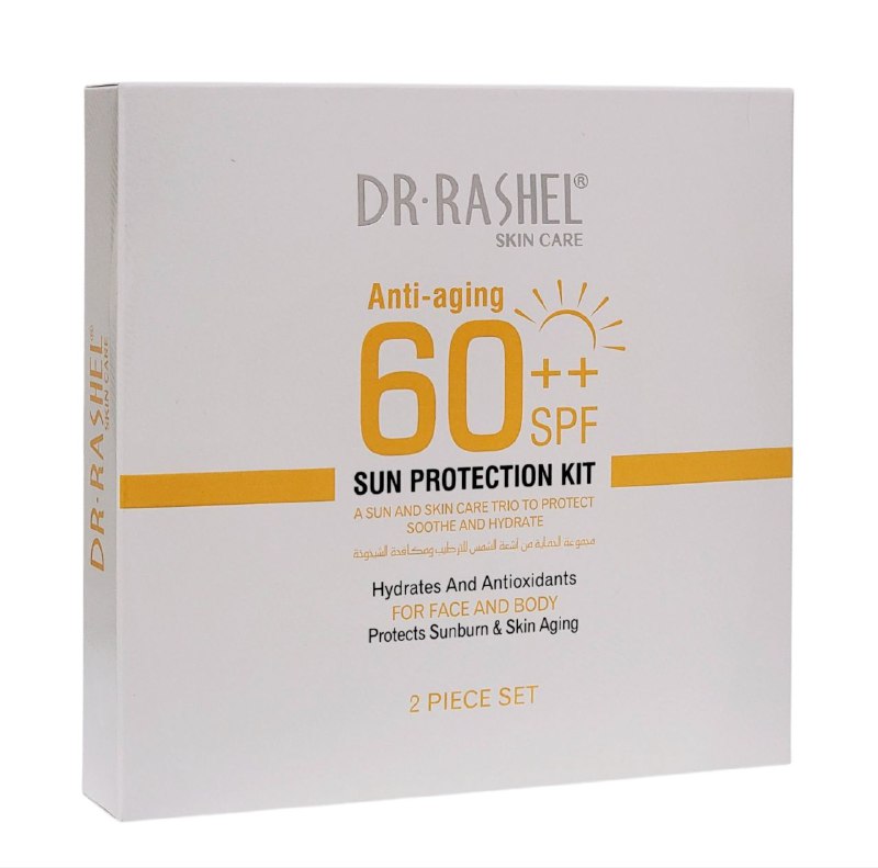 KIT DE PROTECTOR SOLAR ANTIENVEJECIMIENTO 60SPF PARA CURPO Y ROSTRO DR