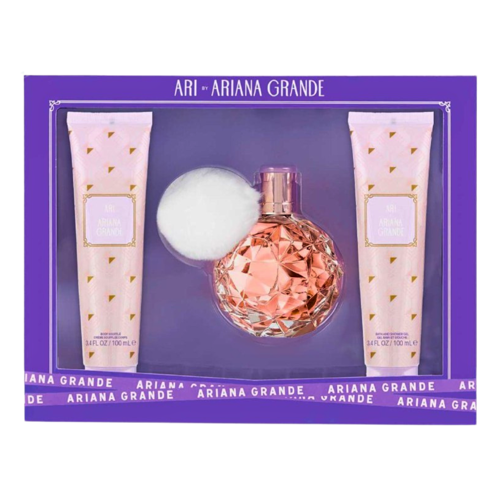 SET ARIANA GRANDE ARI EDP 100ML, BODY LOTION 100ML, SHOWER GEL 100ML