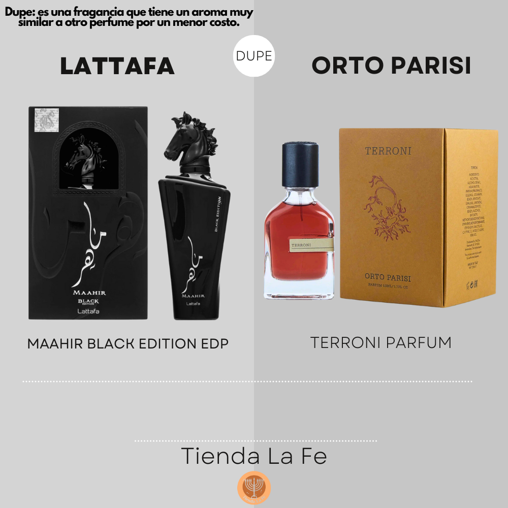 LATTAFA MAAHIR BLACK EDITION EDP 100ML (U) (DUPE ORTO PARISI TERRONI P