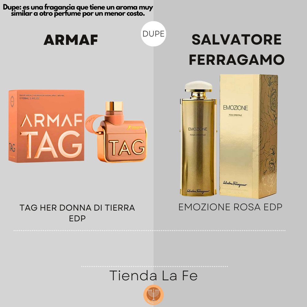 ARMAF TAG HER DONNA DI TIERRA EDP 100ML (M) (DUPE SALVATORE FERRAGAMO