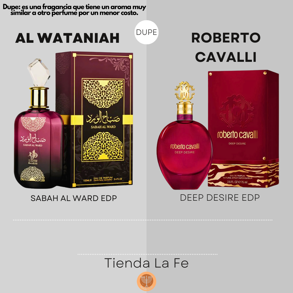 AL WATANIAH SABAH AL WARD EDP 100ML (M) (DUPE ROBERTO CAVALLI DEEP DES