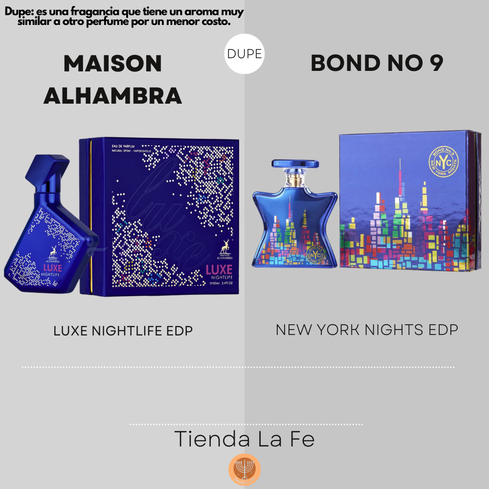 MAISON ALHAMBRA LUXE NIGHTLIFE EDP 100ML (U) (DUPE BOND NO 9 NEW YORK