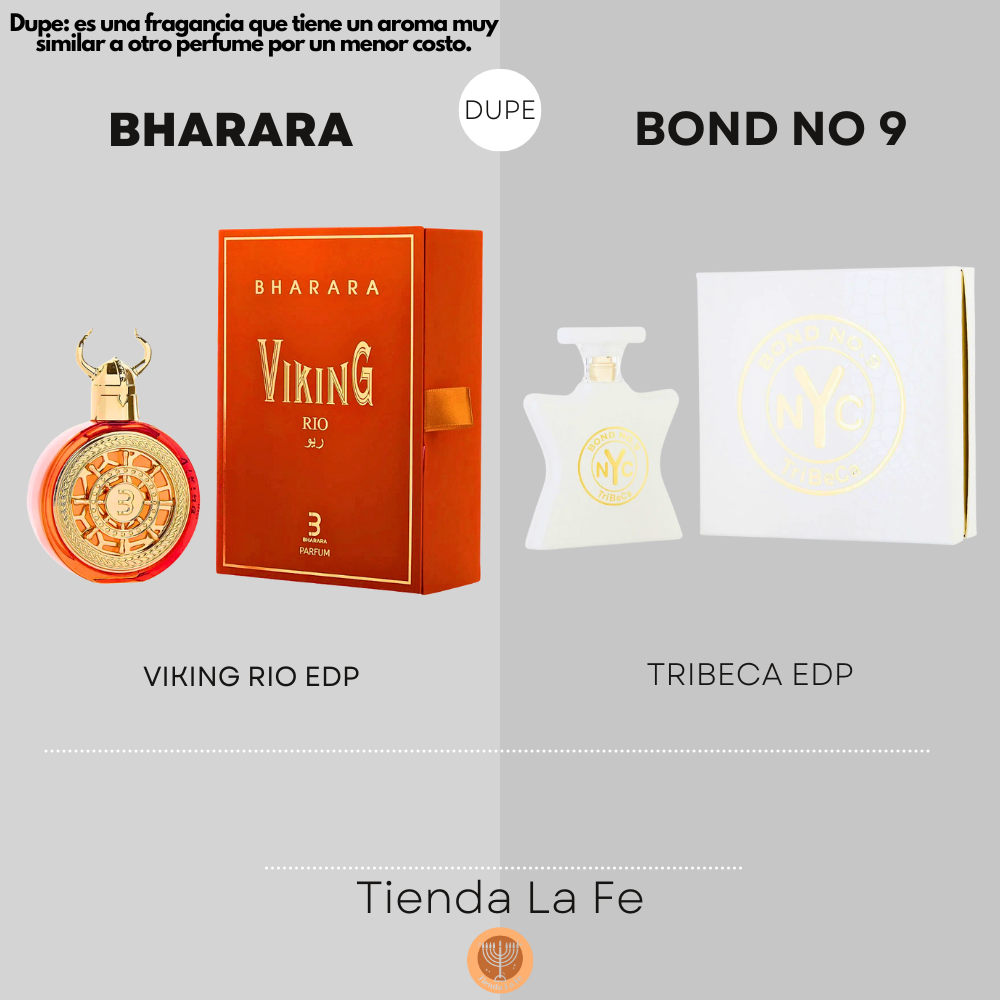 BHARARA VIKING RIO EDP 100ML (U) (DUPE BOND NO 9 TRIBECA EDP)