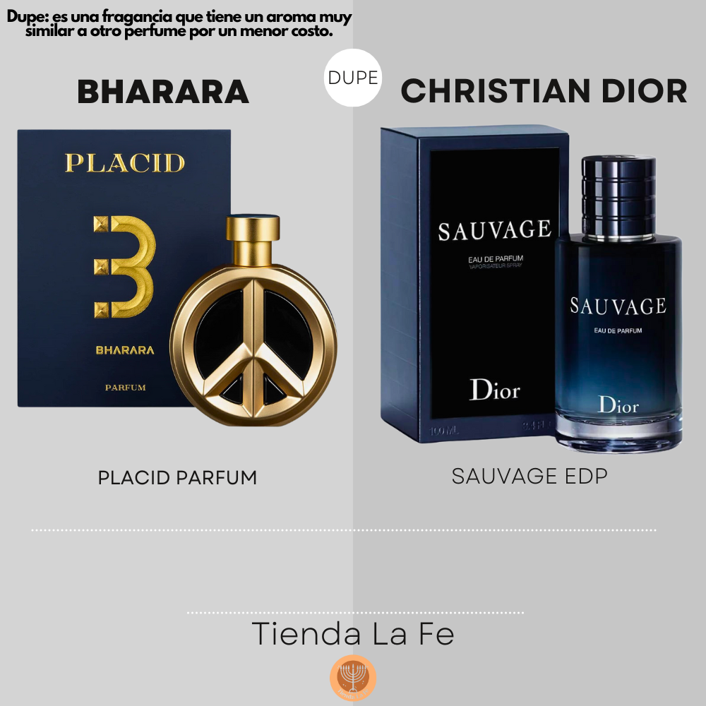 BHARARA PLACID PARFUM 100ML (U) (DUPE CHRISTIAN DIOR SAUVAGE EDP)