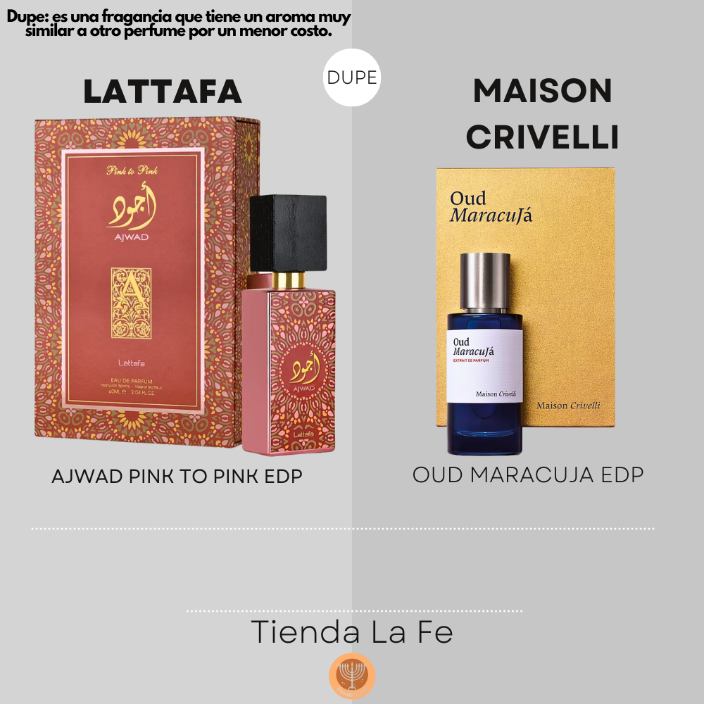 LATTAFA AJWAD PINK TO PINK EDP 60ML (U) (DUPE MAISON CRIVELLI OUD MARA