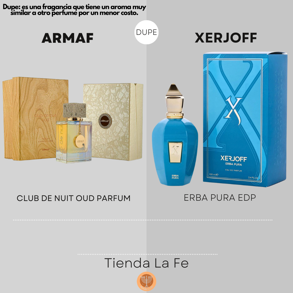 ARMAF CLUB DE NUIT OUD PARFUM 105ML (U) (DUPE XERJOFF ERBA PURA EDP)