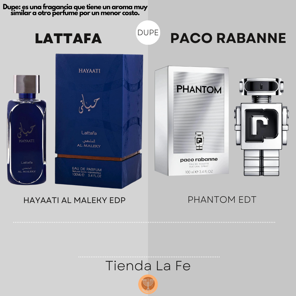 LATTAFA HAYAATI AL MALEKY EDP 100ML (U) (DUPE PACO RABANNE PHANTOM EDT