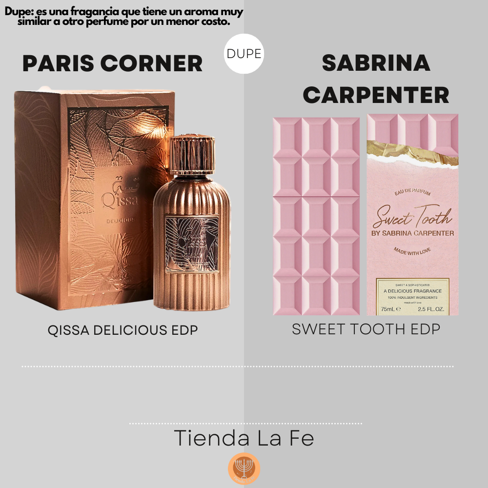 PARIS CORNER QISSA DELICIOUS EDP 100ML (M) (DUPE SABRINA CARPENTER SWE