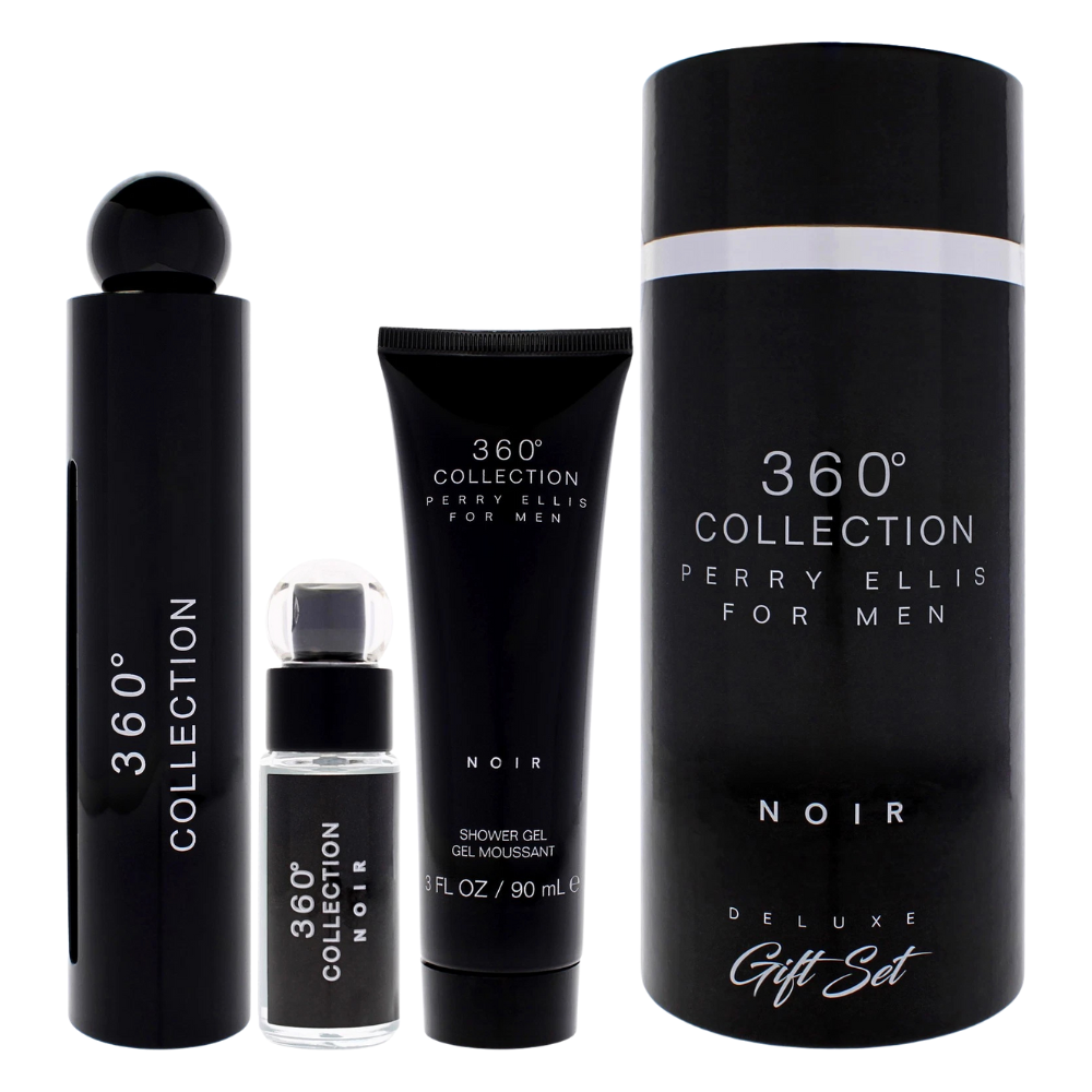 SET PERRY ELLIS 360 COLLECTION FOR MEN NOIR EDT 100ML, MINI EDT 7.5ML,
