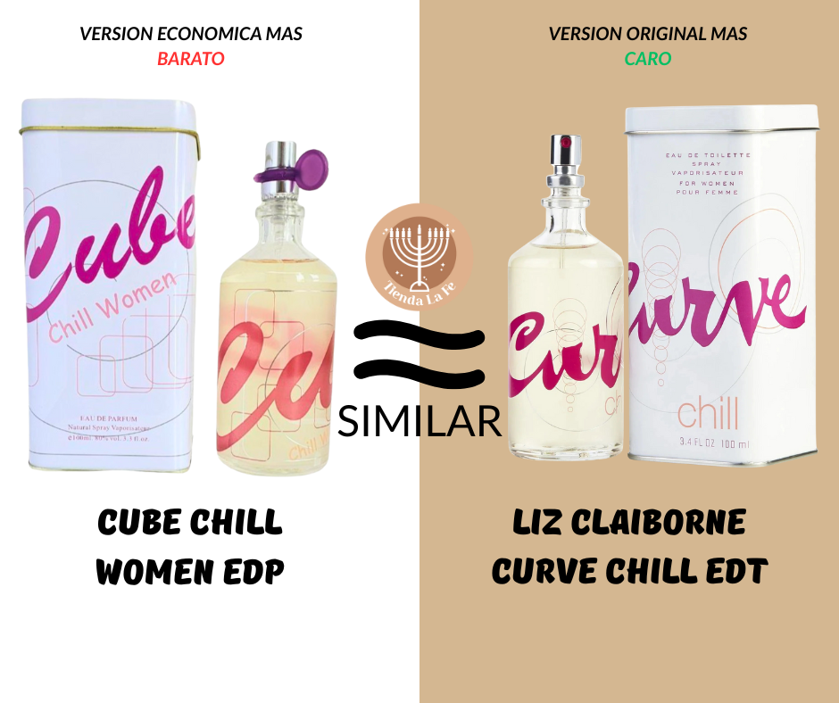 CUBE CHILL WOMEN EDP 100ML (M) (AROMA SIMILAR LIZ CLAIBORNE CURVE CHIL