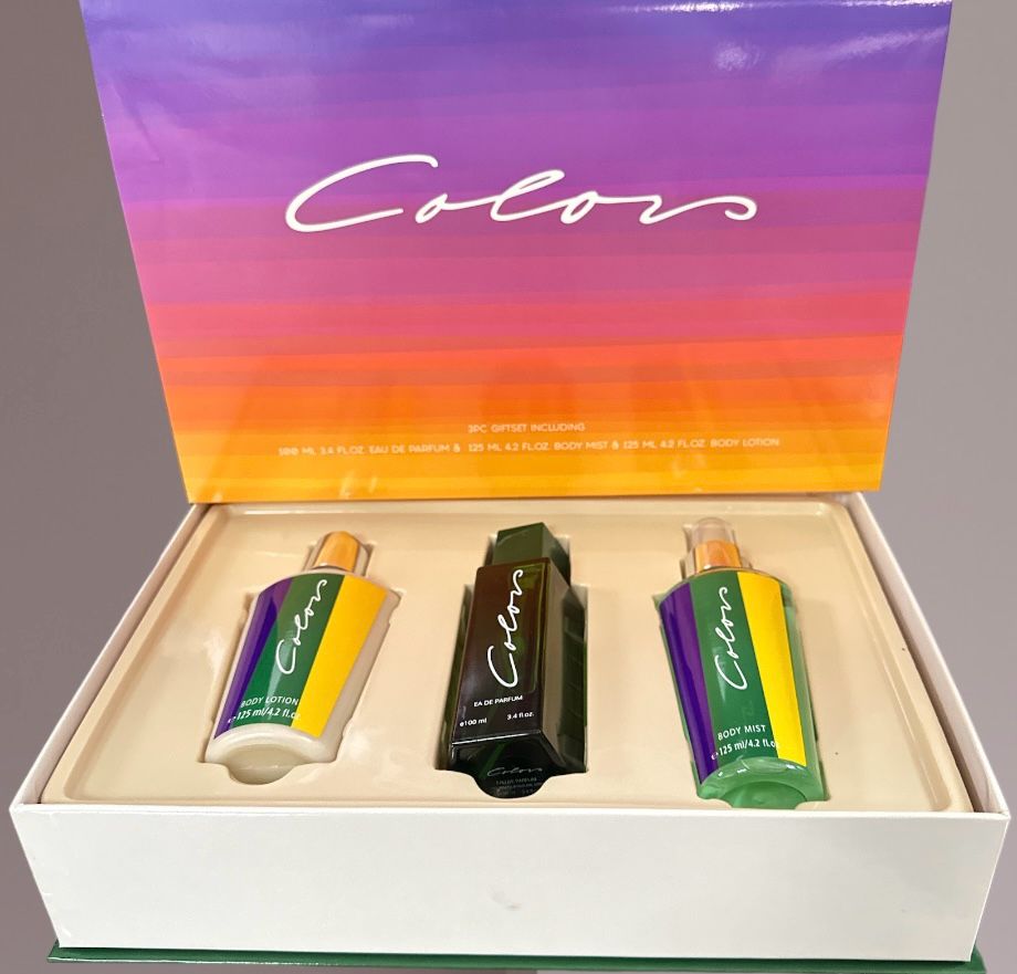 SET PERFUME COLORS WOMEN EDP 100ML,BODY MIST 125ML,BODY LOTION 125ML