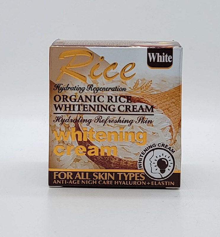 CREMA FACIAL BLANQUEADORA CON EXTRACTO DE ARROZ ORGANICO RICE 55G