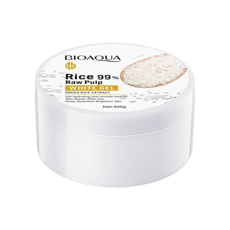 CREMA FACIAL GEL BLANCO DE PULPA DE ARROZ, CON TEXTURA HIDRATANTE Y CR