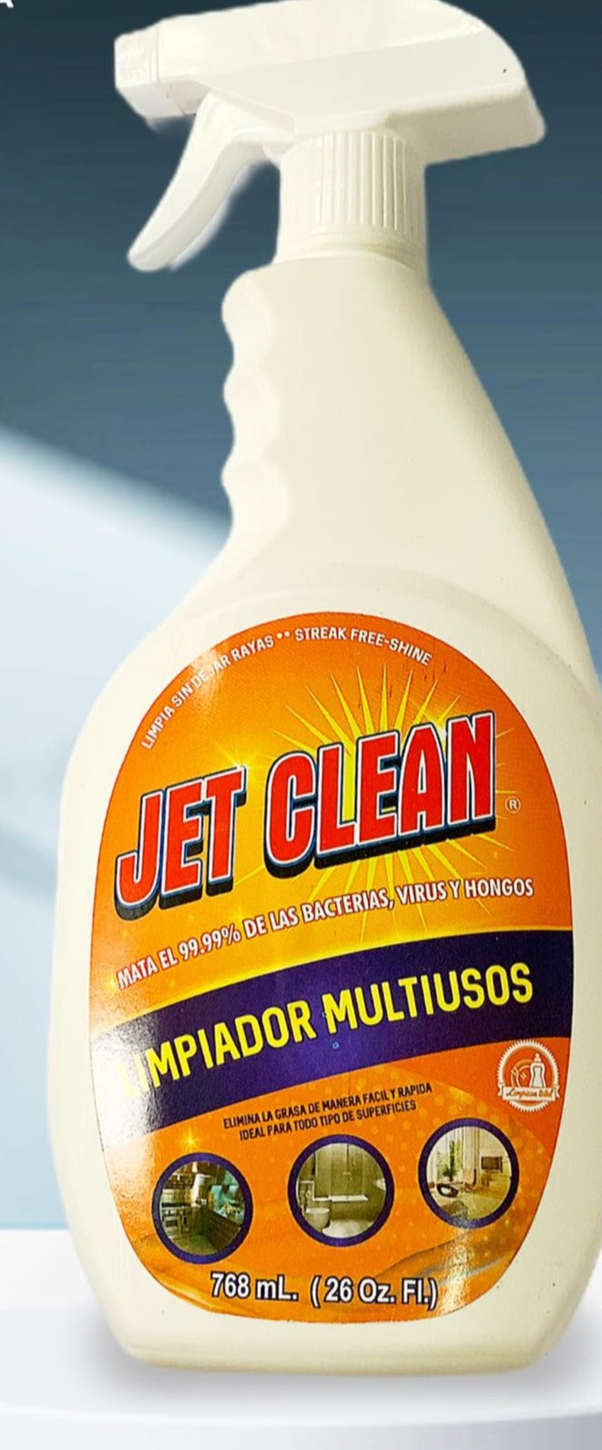 LIMPIADOR DESINFECTANTE MULTIUSOS JET CLEAN 768ML
