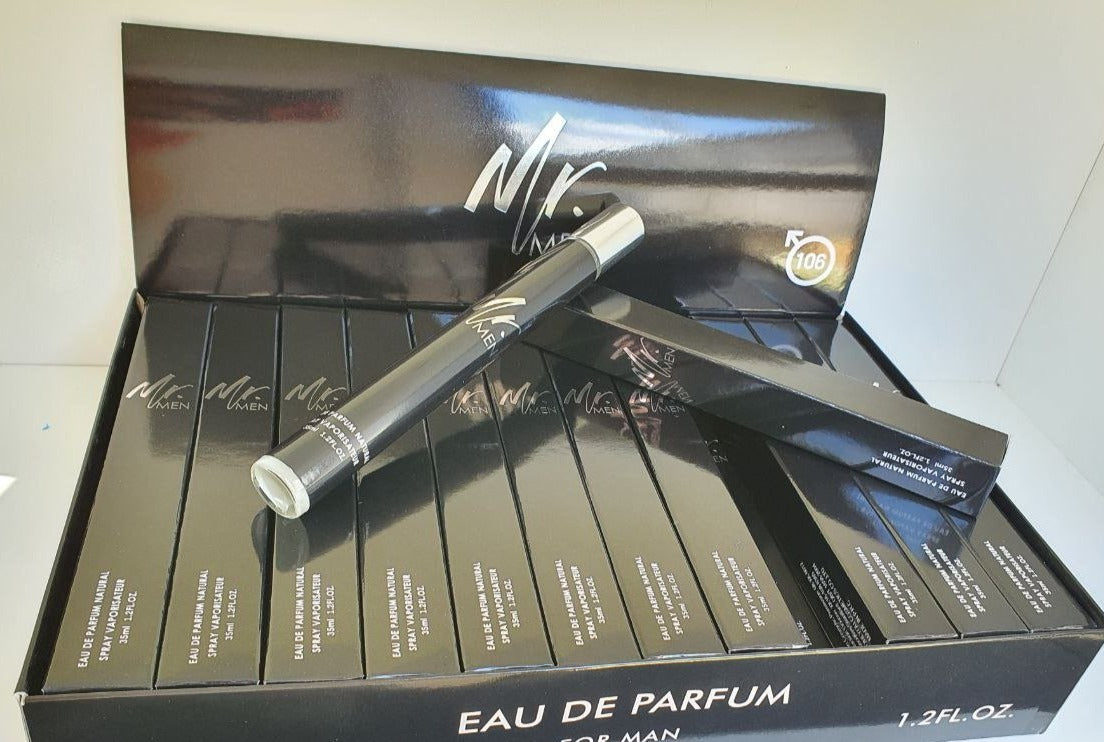 MINI PERFUME EN TUBO MR MEN EAU DE PARFUM NATURAL SPRAY 35ML