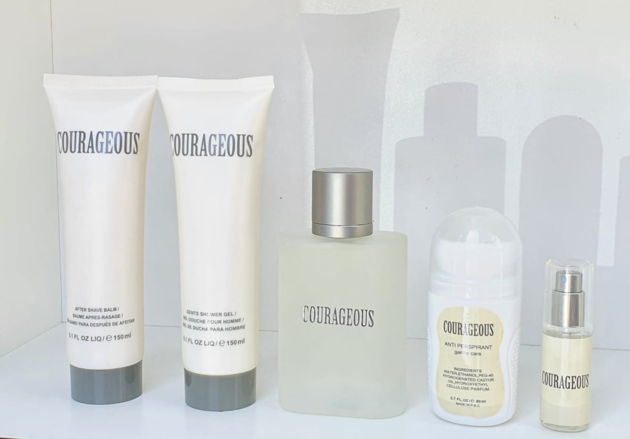 SET PERFUME 5 PIEZAS COURAGEOUS 5/P MEN