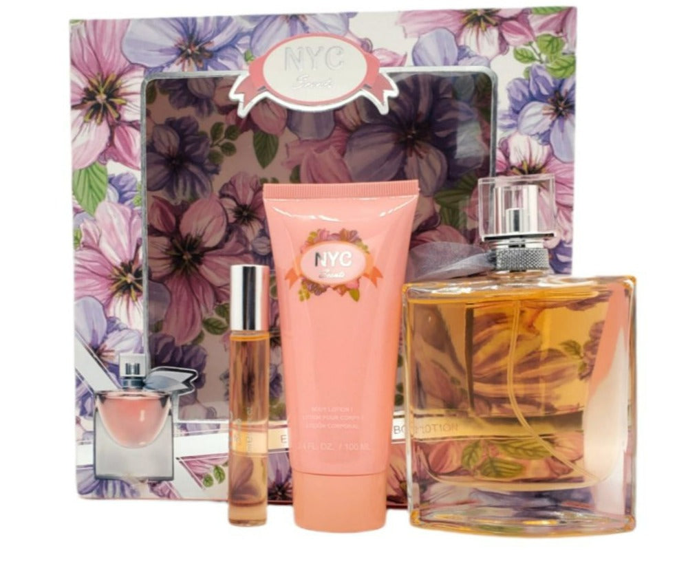 SET PERFUME NYC SCENTS EAU DE TOILETTE-BODY LOTION