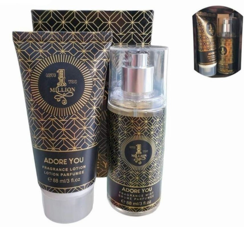 SET SPLASH MINI 88ML LOVE 1 YOU MILLION, SPLASH 88ML, LOCION CORPORAL