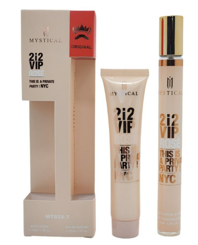 SET MINI PERFUME EN TUBO PARA DAMA 2I2 VIP ROSE THIS IS A PRIVATE PART
